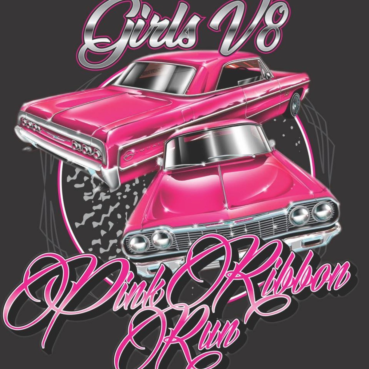 Girls V8 Pink Ribbon Run | Ajay's Ford V8 Parts